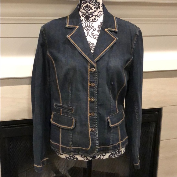 Chico's | Jackets & Coats | Chicos Platinum Denim Jacket | Poshmark